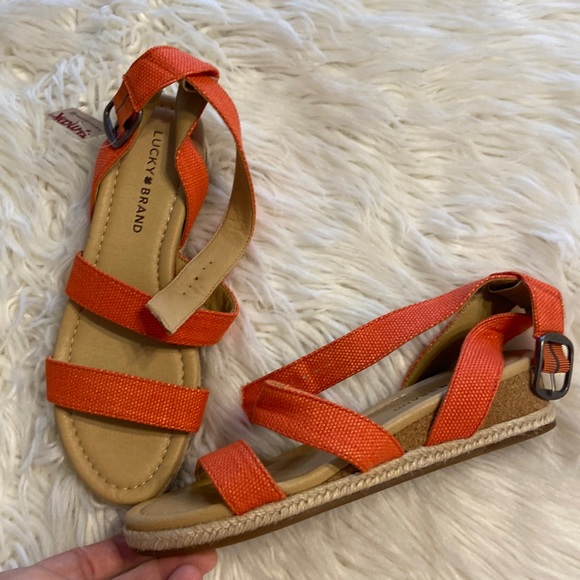 Lucky Brand | Shoes | Lucky Sandals Die 65 Brand New Color Orange ...
